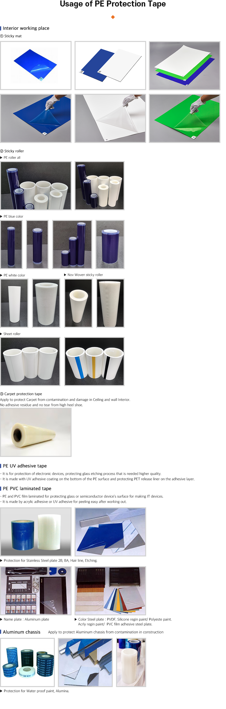 Usage of PE Protection Tape :: dcictech